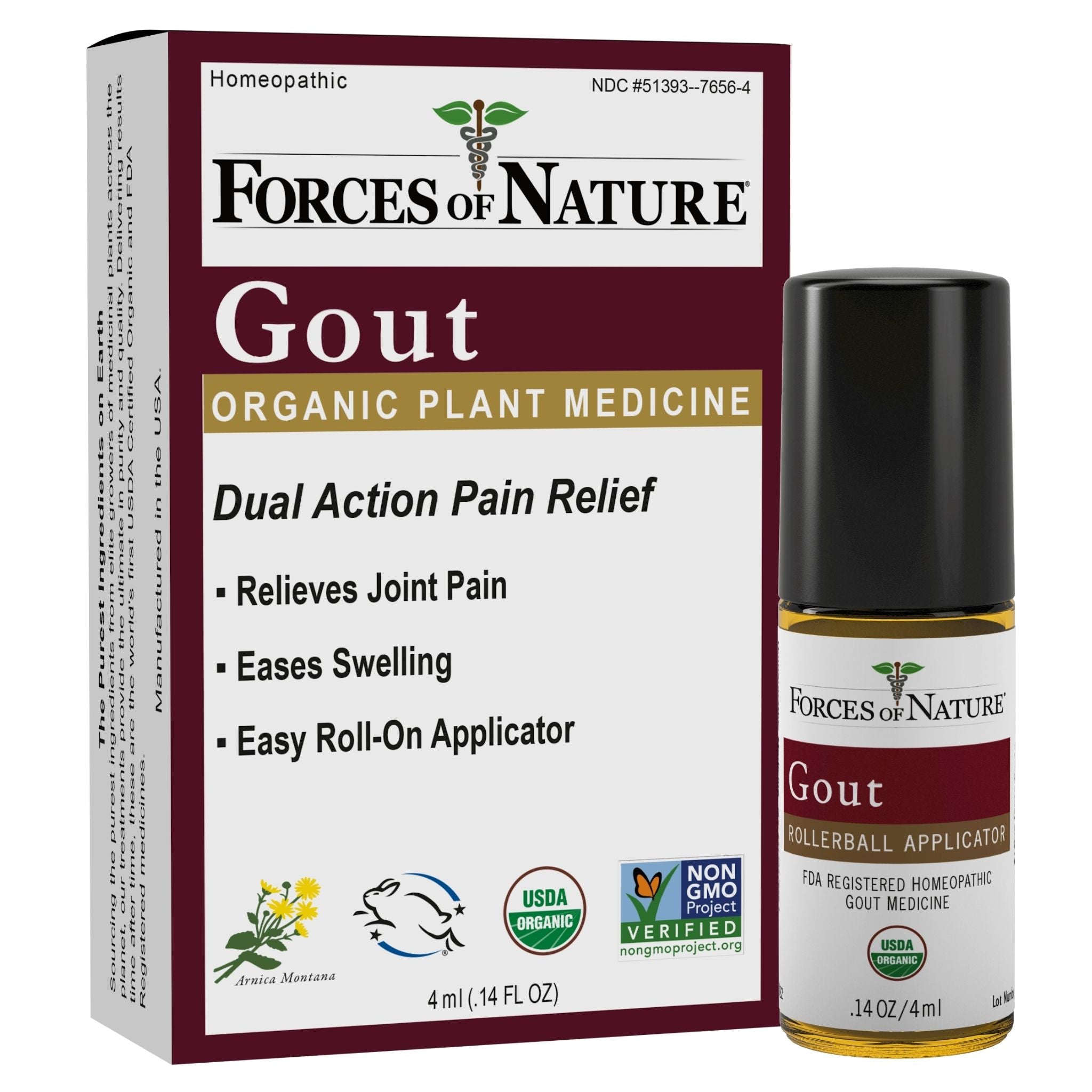 Natural Gout Pain Relief | Roll-on Oil Treatment – Forces of Nature ...